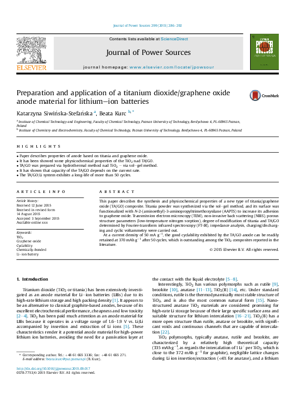 (PDF) Preparation and application of titanium dioxide dynamic membranes ...