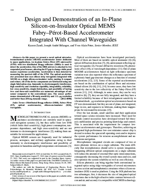 (PDF) Design and Demonstration of an In-Plane Silicon-on-Insulator ...