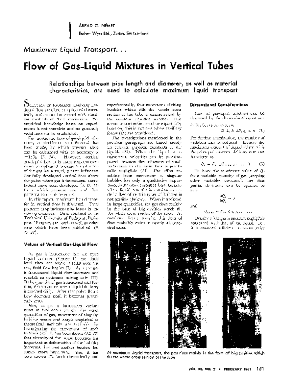 (PDF) Maximum Liquid Transport. Flow of Gas-Liquid Mixtures in Vertical ...