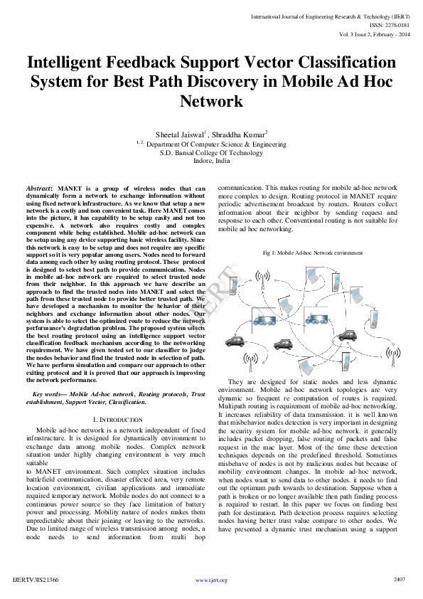 (PDF) Intelligent Feedback Support Vector Classification System for Best Path Discovery in ...