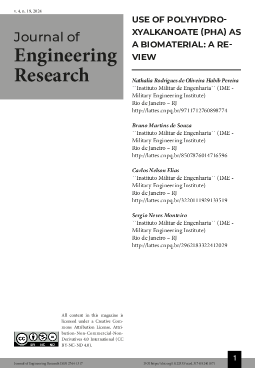 (PDF) USE OF POLYHYDROXYALKANOATE (PHA) AS A BIOMATERIAL: A REVIEW