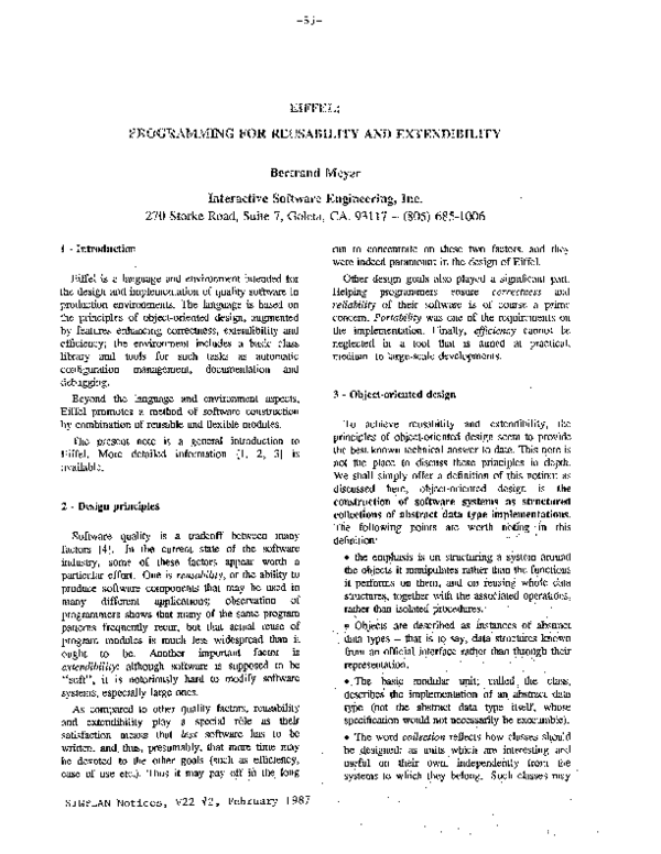 (PDF) Programming for Reusability and Extendibility