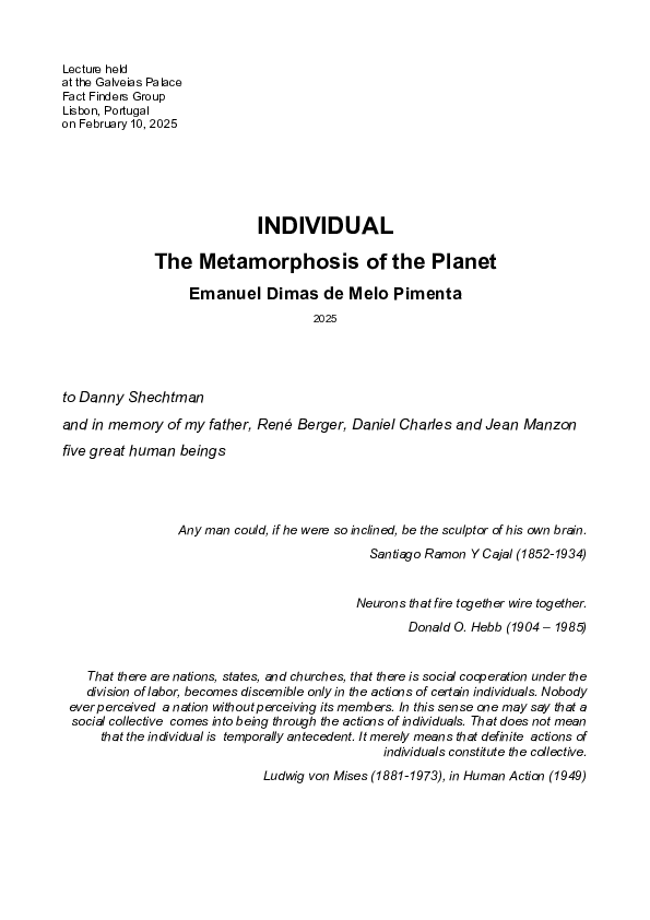 (PDF) Individual - The Metamorphosis of the Planet