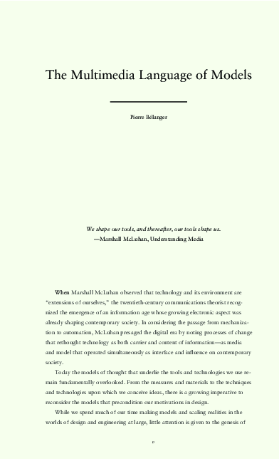 (PDF) THE MULTIMEDIA LANGUAGE OF MODELS