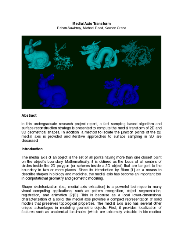 (PDF) The Medial Axis Transform