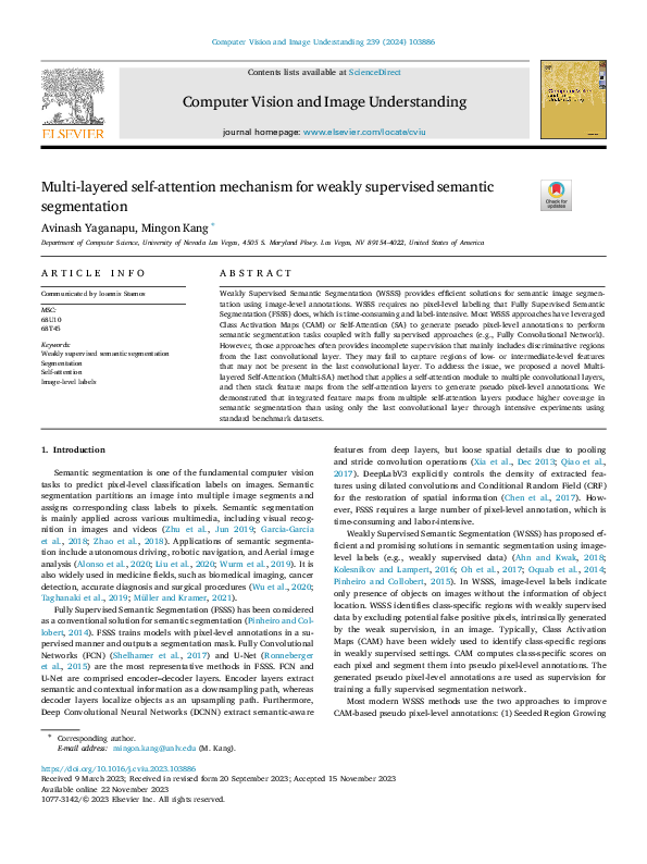 (PDF) Computer Vision and Image Understanding