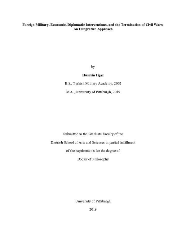 (PDF) Qui bono? Foreign military, economic, diplomatic interventions ...