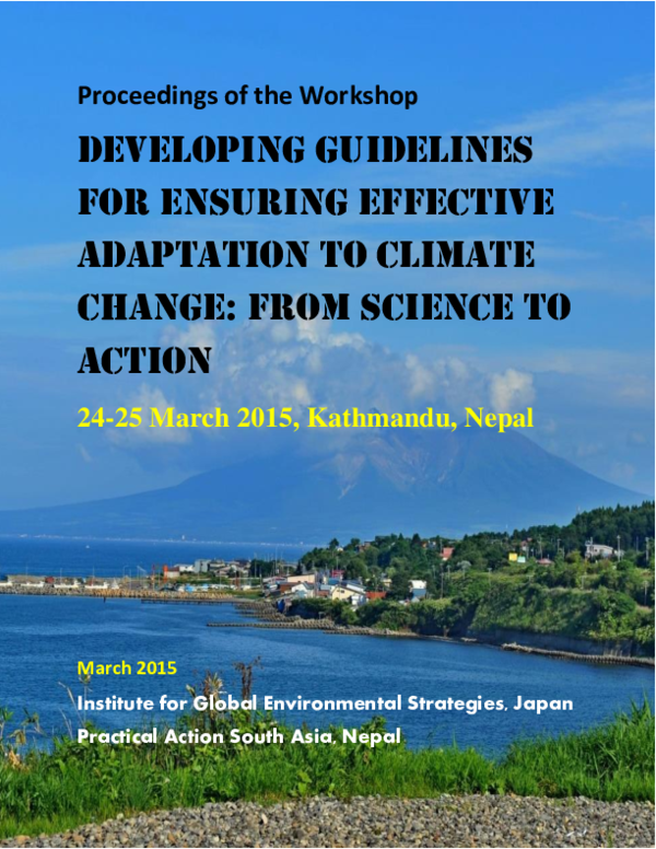(PDF) Developing Guidelines for Ensuring Effective Adaptation to ...