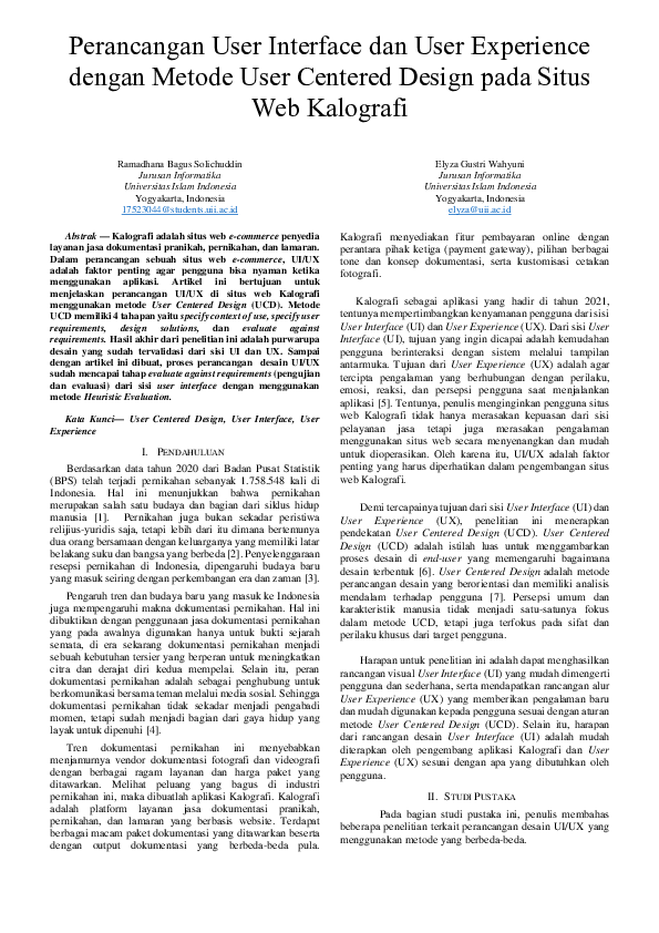 (PDF) Perancangan User Interface dan User Experience dengan Metode User Centered Design pada ...