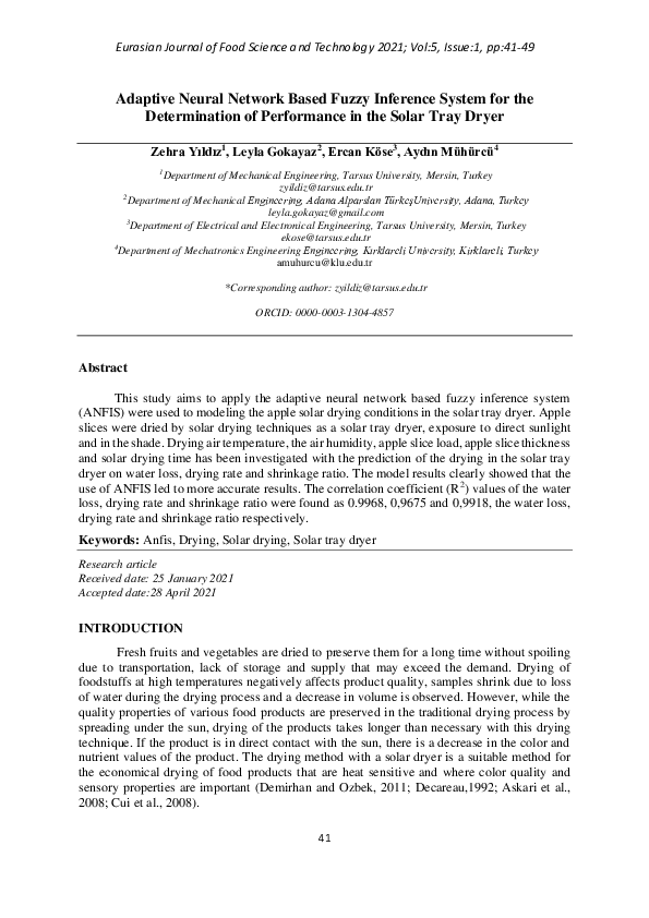 (PDF) Adaptive Neural Network Based Fuzzy Inference System for the Determination of Performance ...