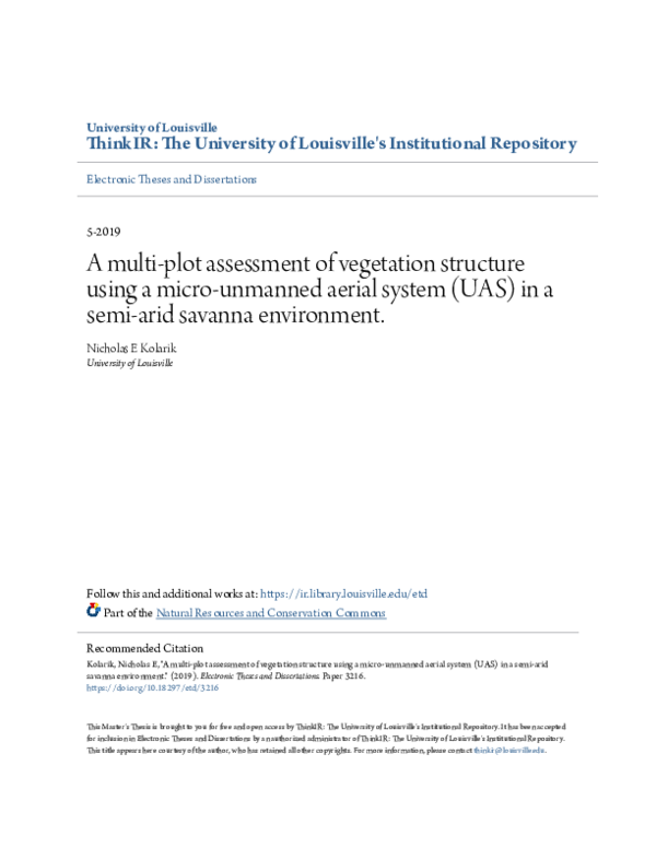 (PDF) A multi-plot assessment of vegetation structure using a micro-unmanned aerial system (UAS ...