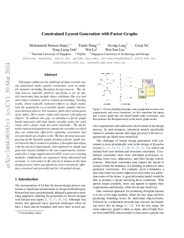 (PDF) Constrained Layout Generation with Factor Graphs