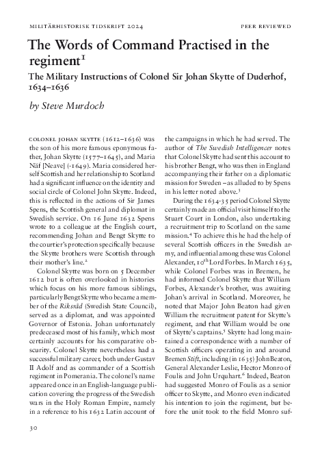 (PDF) “The Words of Command Practised in the Regiment: The Military ...