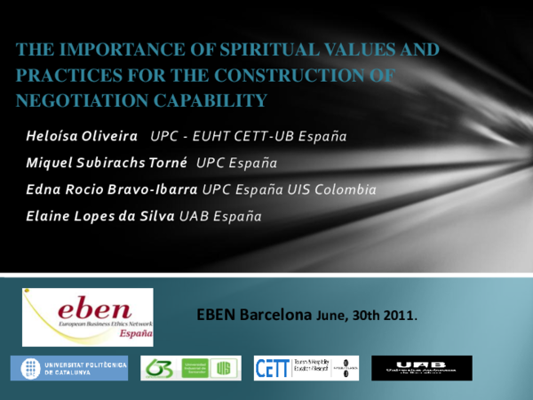 (PDF) The importance of spiritual values and practices for the ...
