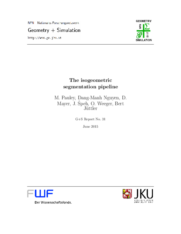 (PDF) The Isogeometric Segmentation Pipeline
