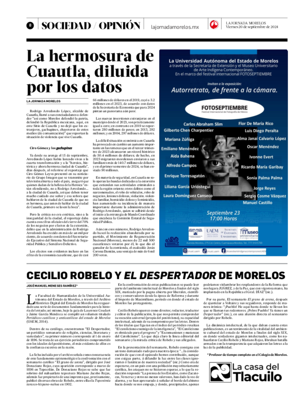 (PDF) Cecilio Robelo y el Despertador de Morelos