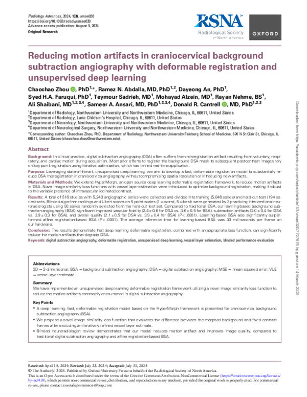 (PDF) Reducing motion artifacts in craniocervical background subtraction angiography with ...