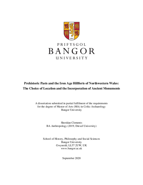 (PDF) Clements 2019 - Prehistoric Pasts and the Iron Age Hillforts of ...