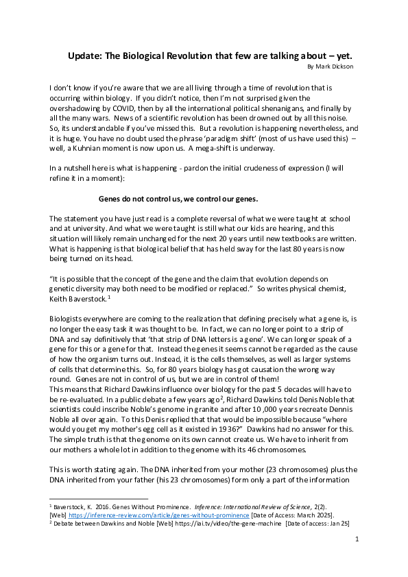 (PDF) Updated The Biological Revolution that few are talking about ...