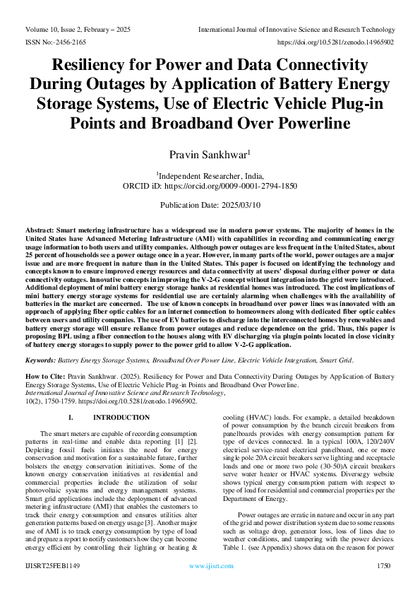 (PDF) Resiliency for Power and Data Connectivity During Outages by ...