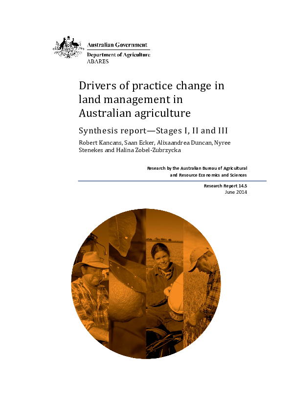 (PDF) Drivers of practice change in land management in Australian ...