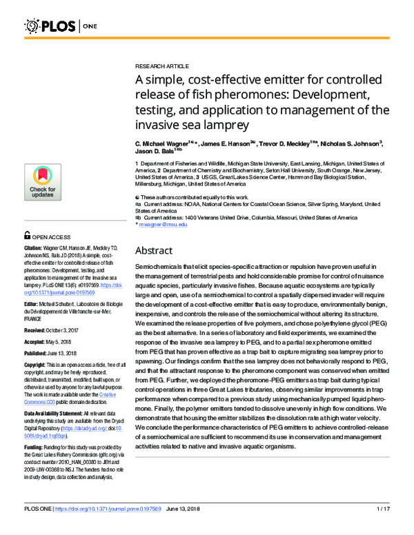 (PDF) A simple, cost-effective emitter for controlled release of fish ...
