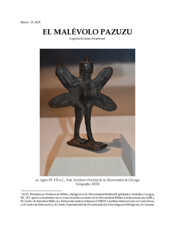(PDF) ESTAMPAS BÍBLICAS - El malévolo Pazuzu