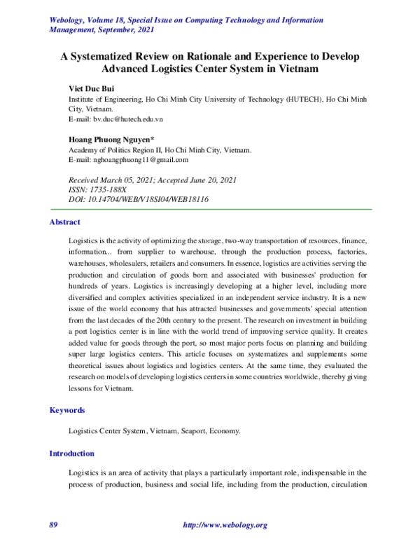 (PDF) A Systematized Review on Rationale and Experience to Develop ...
