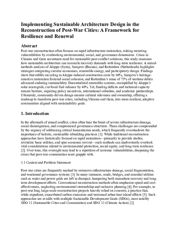 (PDF) Implementing Sustainable Architecture Design in the ...
