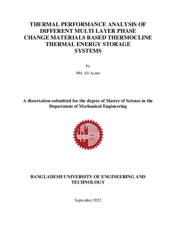 (PDF) THERMAL PERFORMANCE ANALYSIS OF DIFFERENT MULTI LAYER PHASE ...