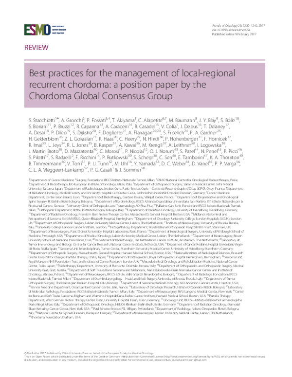 (PDF) Best practices for the Management of Local-regional Recurrent ...