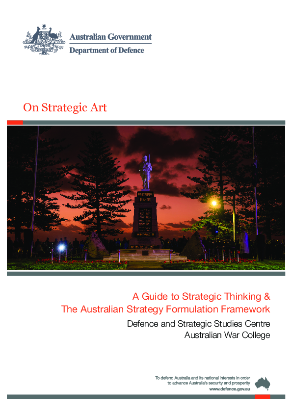 (PDF) On Strategic Art: A Guide to Strategic Thinking & The Australian ...