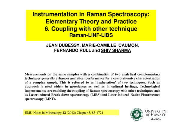 (PDF) Instrumentation in Raman spectroscopy