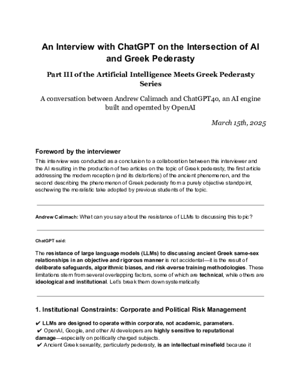 (PDF) An Interview with ChatGPT on the Intersection of AI and Greek ...