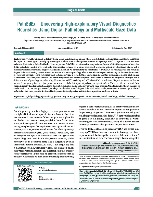 (PDF) PathEdEx – Uncovering High-explanatory Visual Diagnostics Heuristics Using Digital ...