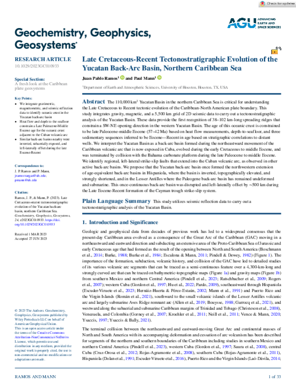 (PDF) Late Cretaceous‐Recent Tectonostratigraphic Evolution of the ...