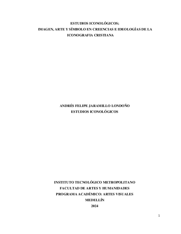 (PDF) ESTUDIOS ICONOLÓGICOS; IMAGEN, ARTE Y SÍMBOLO EN CREENCIAS E ...