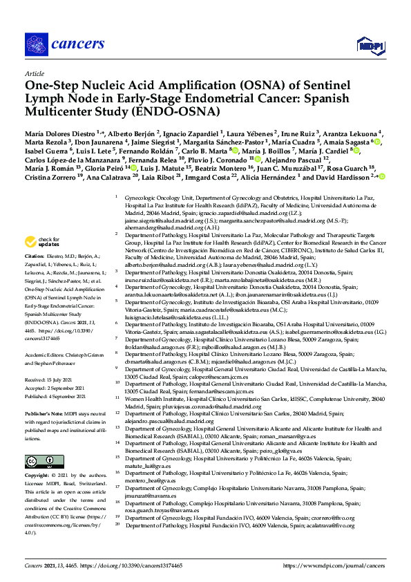 (PDF) One-Step Nucleic Acid Amplification (OSNA) of Sentinel Lymph Node ...