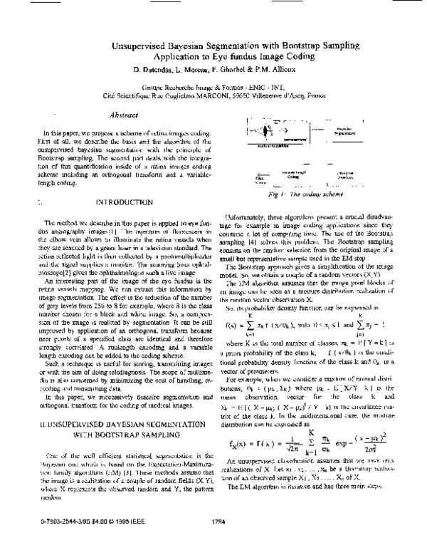 (PDF) Unsupervised Bayesian segmentation with bootstrap sampling ...