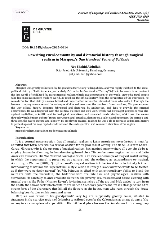 (PDF) Rewriting rural community and dictatorial history through magical ...