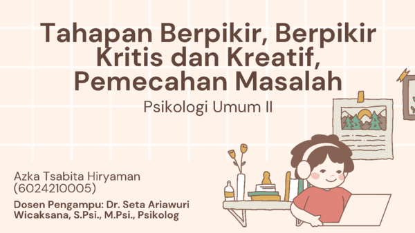 (PDF) Tahapan berpikir, berpikir kritis dan kreatif, dan pemecahan masalah