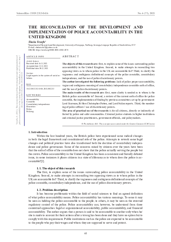 (PDF) The reconciliation of the development and implementation of ...