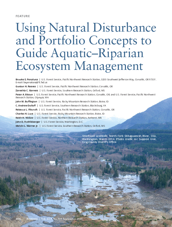 (PDF) Using Natural Disturbance and Portfolio Concepts to Guide Aquatic ...