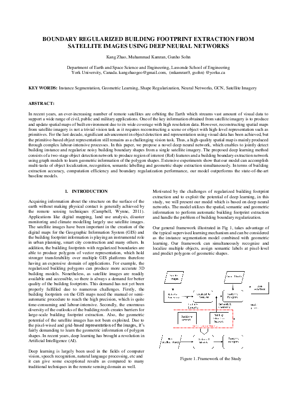 (PDF) Boundary Regularized Building Footprint Extraction From Satellite Images Using Deep Neural ...