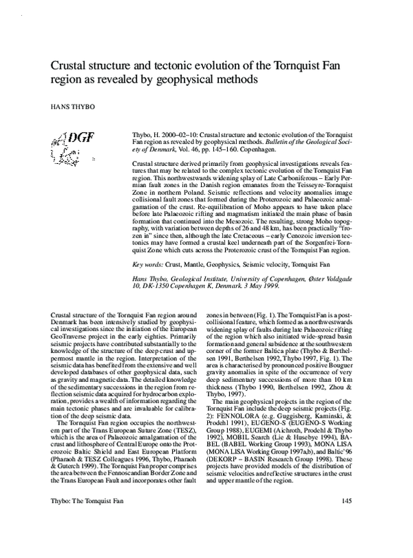(PDF) Crustal structure and tectonic evolution of the Tornquist Fan ...