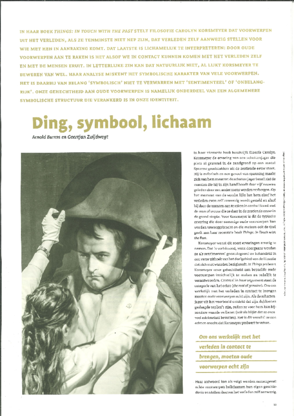 (PDF) Ding, symbool, lichaam