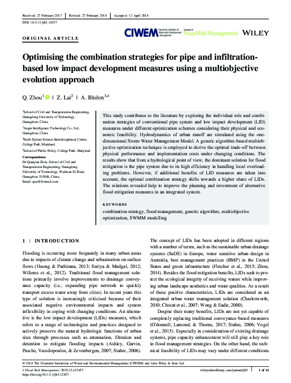 (PDF) Optimising the combination strategies for pipe and infiltration ...