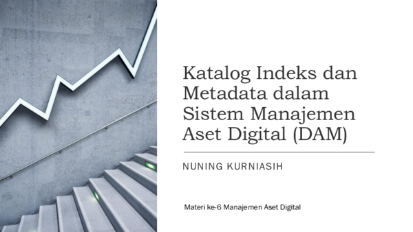 (PDF) Katalog Indeks dan Metadata dalam Sistem Manajemen Aset