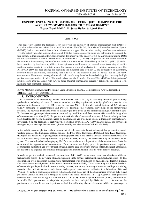 (PDF) JOURNAL OF HARBIN INSTITUTE OF TECHNOLOGY