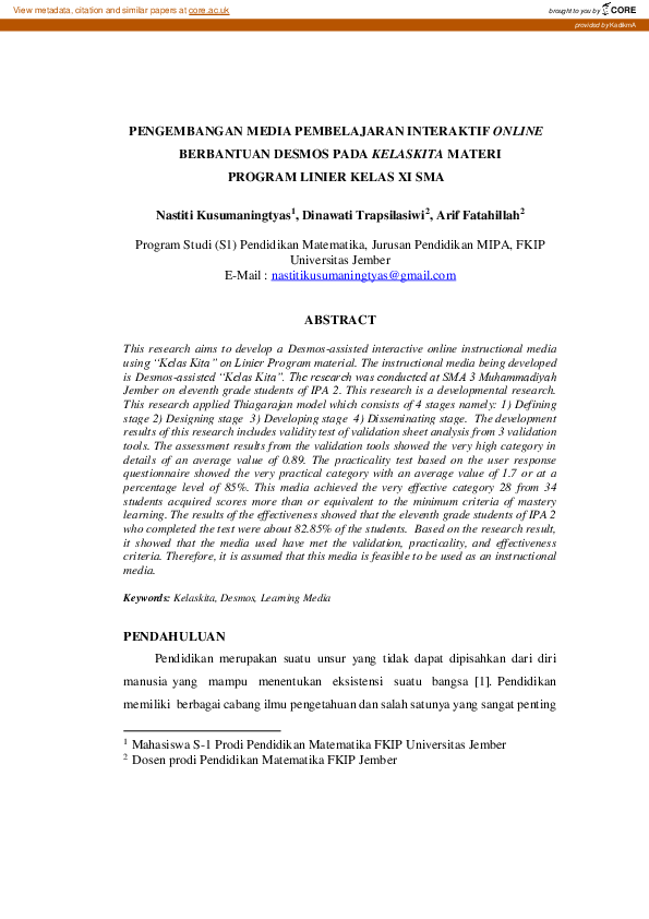 (PDF) Pengembangan Media Pembelajaran Interaktif Online Berbantuan Desmos Pada Kelaskita Materi ...